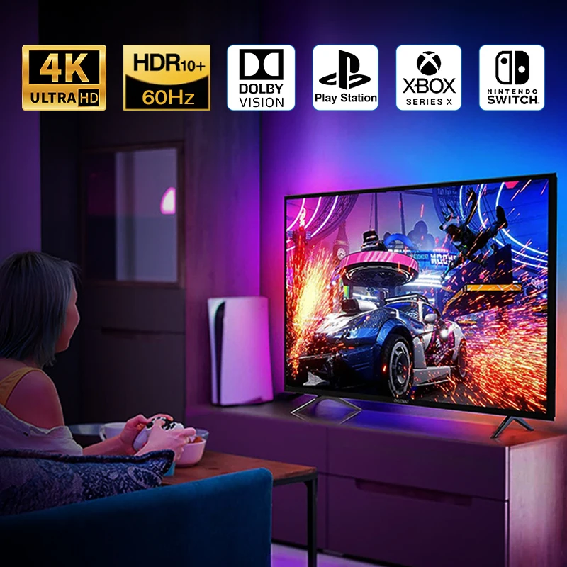 2024-Upgrade-TV-LED-Backlight-Syncs-With-TV-Picture-Music-And-Video-For ...