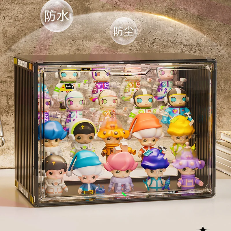 Black Labubu Display Case Shelf for Blind Box Storage, Popmart Pop MART ...