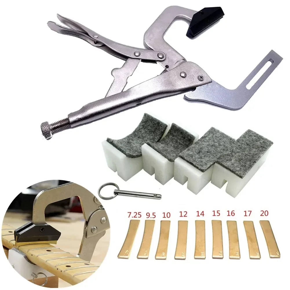 Fingerboard-Handheld-Fret-Press-Insert-Tool-With-9-Radius-Inserts ...
