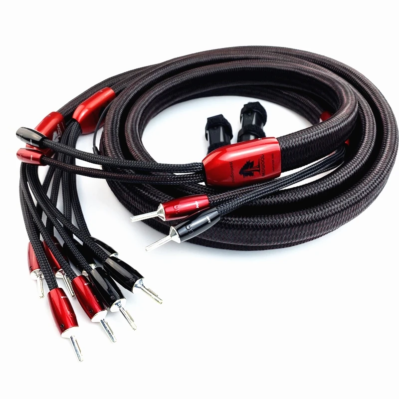 Audiophile Redwood Bi Wire Speaker Cable PSS Silver HiFi Audio Line ...