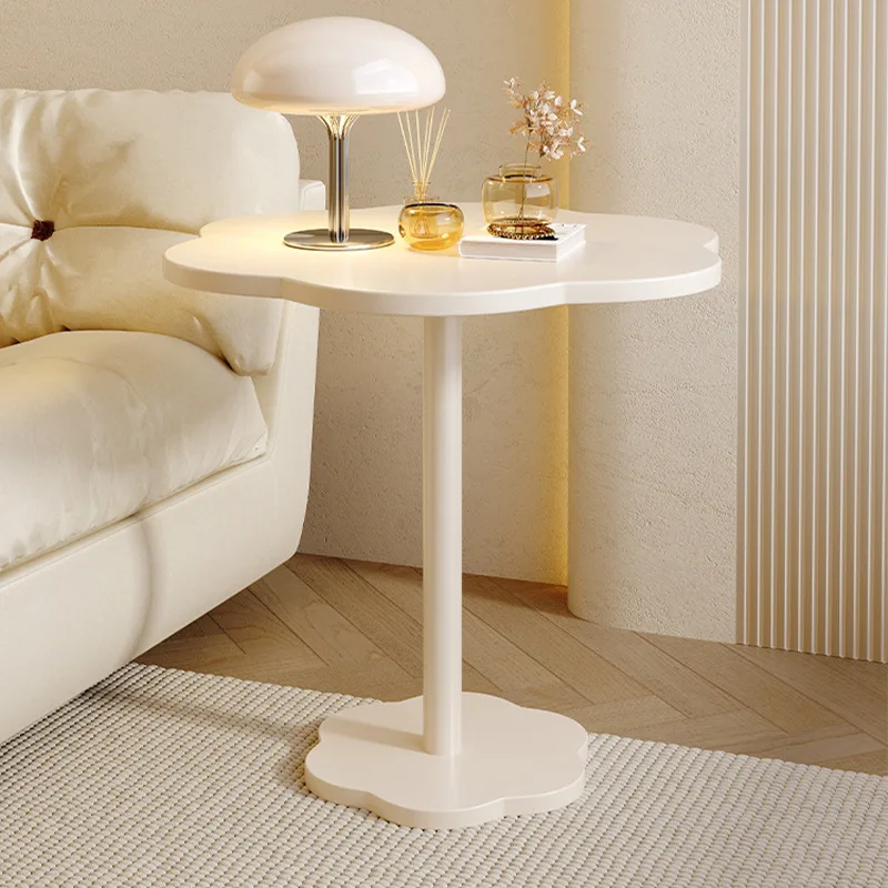 Mini-White-side-table-living-room-flower-narrow-table-sofa-bed-cafe ...