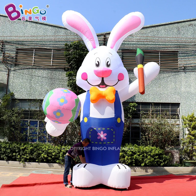 Giant 7 Meters High Inflatable Flower Pattern Rabbit Large Advertising ...