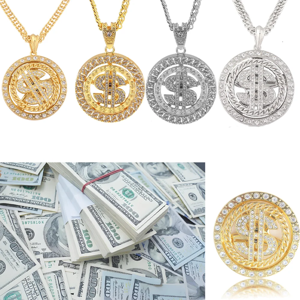 Big-Rotatable-US-Dollar-Money-Sign-Pendant-Necklace-Men-Rapper-Hip-Hop ...