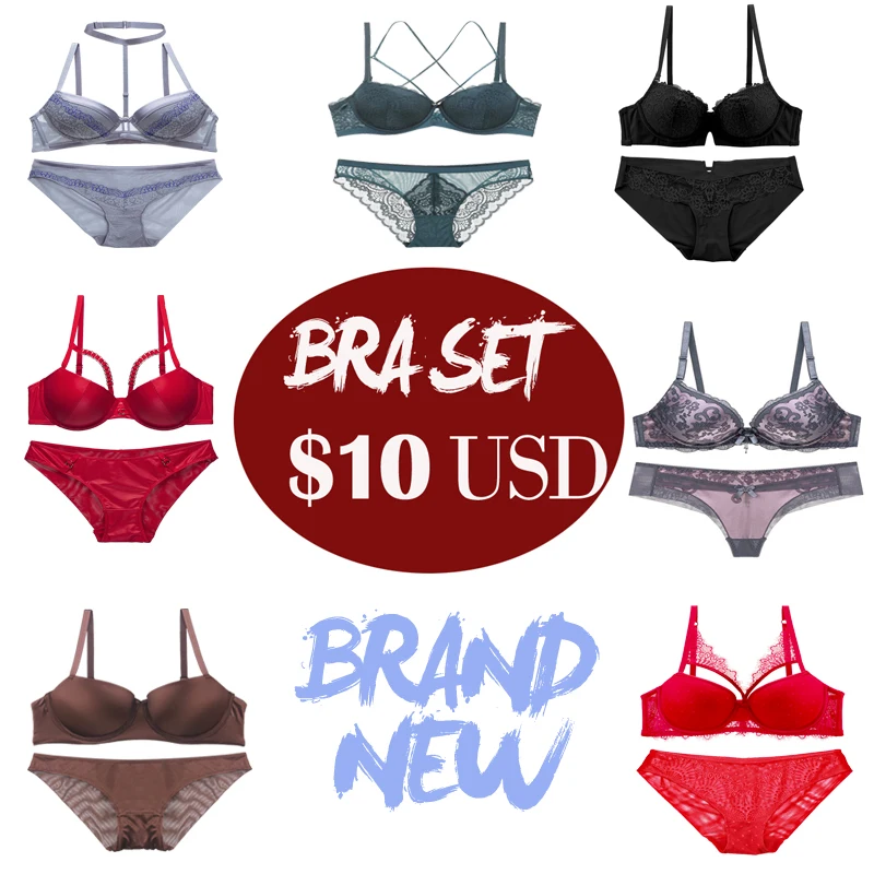 Clearance-Sale-Women-s-Bra-Set-Push-Up-Brand-New-Bra-and-Panties-Set ...