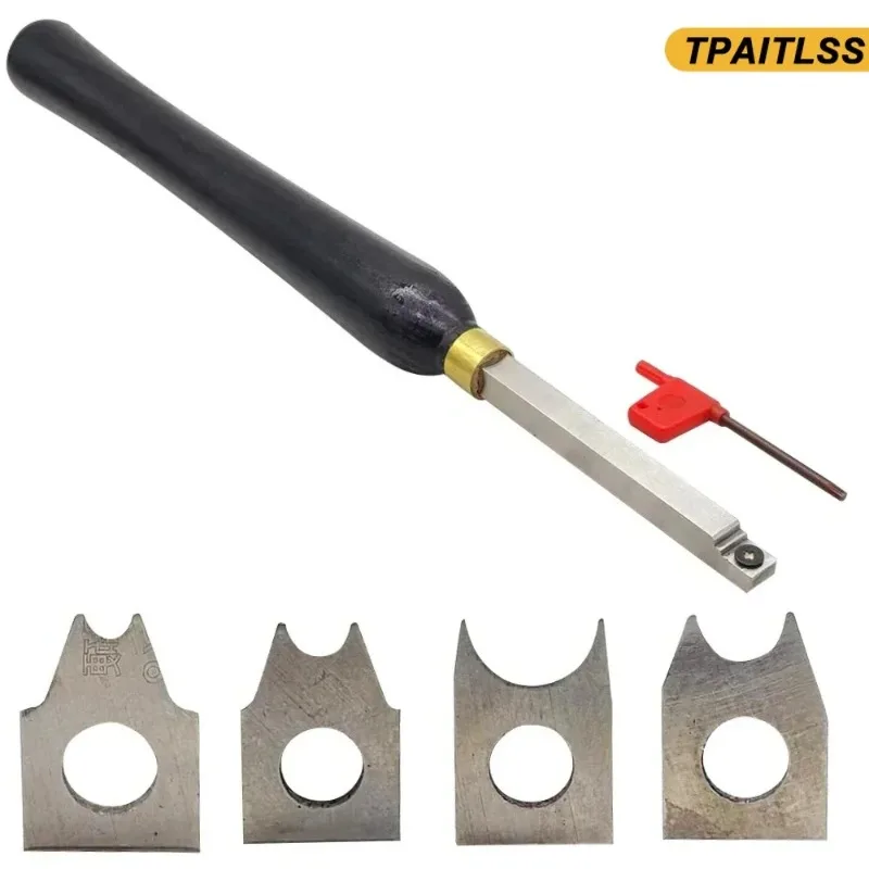 4PCS Interchangable HSS Cutter Hollow Woodturning Tool Gouge for ...