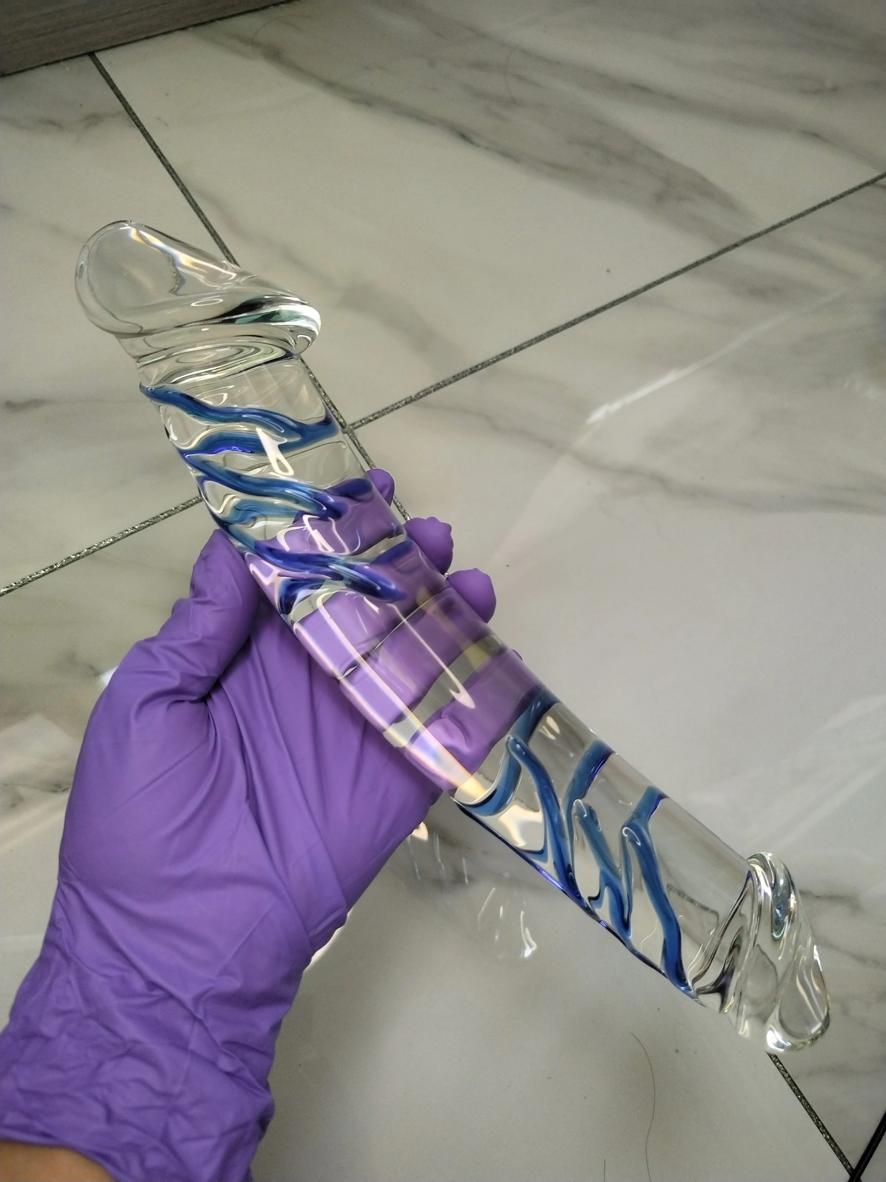 VaHppy-Extra-Large-Glass-Dildos-Artificial-Penis-940g-28-6cm-Anal-Plugs ...