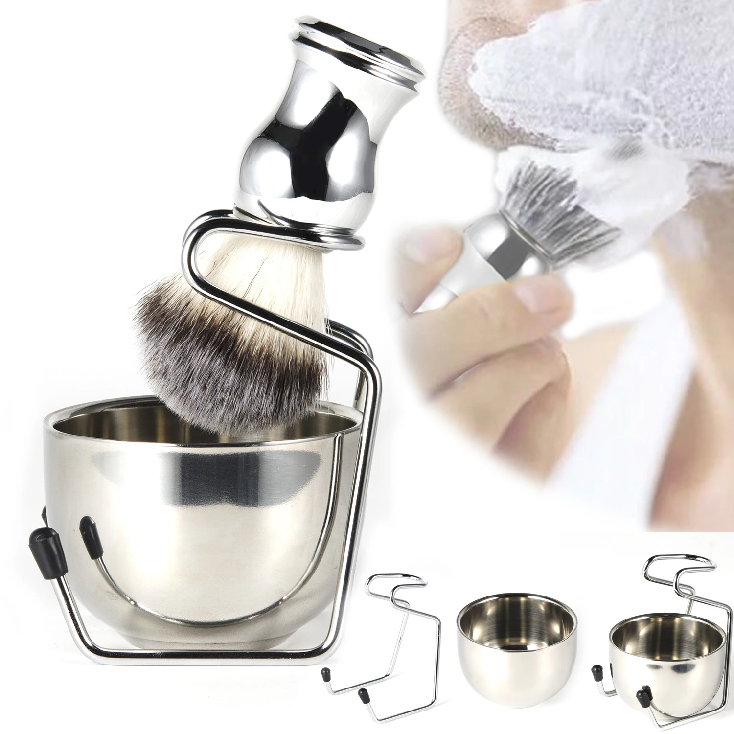 Men-Razor-Holder-Stainless-Shaving-Brush-Stand-Safety-Razor-Razor ...