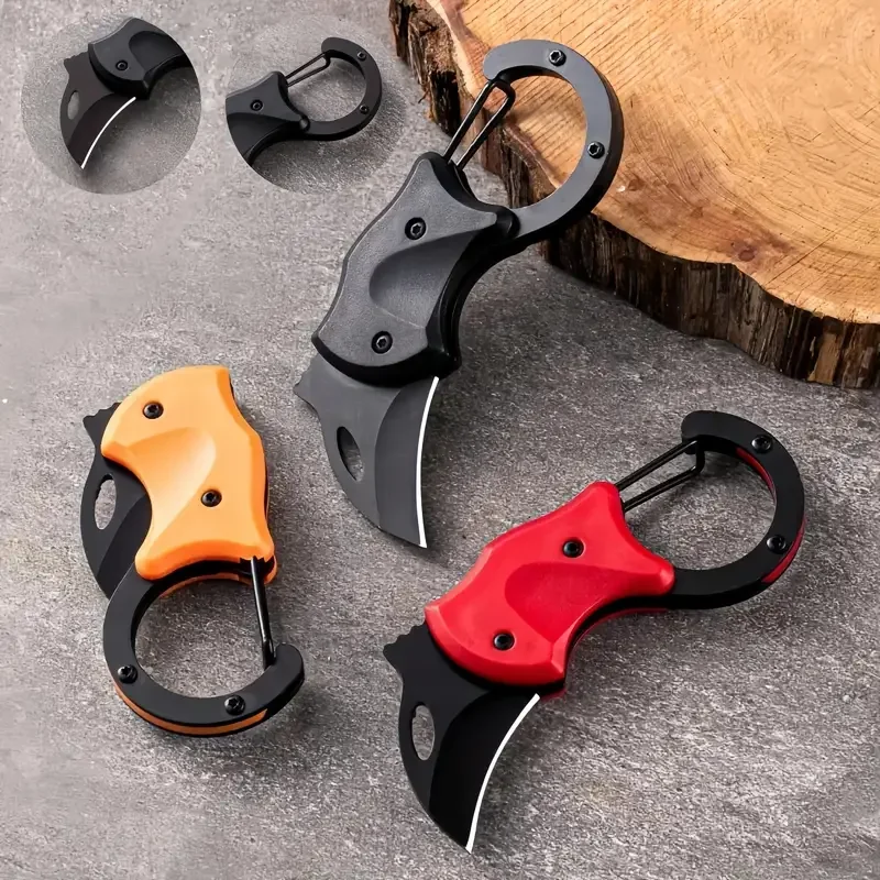 Mini Pocket Folding Knife with Keychain - Camping NickNacks