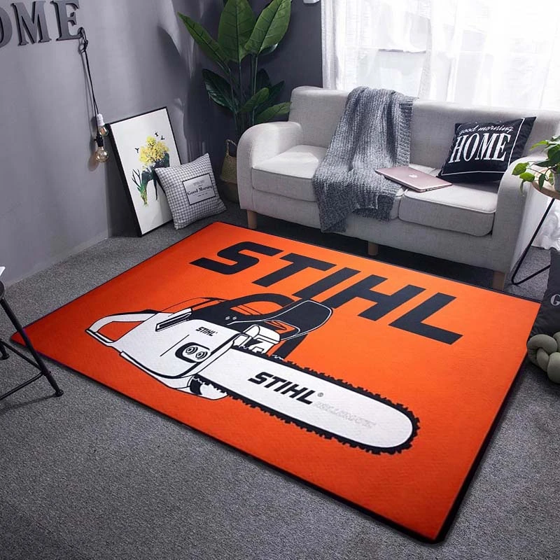 Stihl Chainsaw Cutting Saw Printed Carpet Agriculture Forestry Bedroom ...