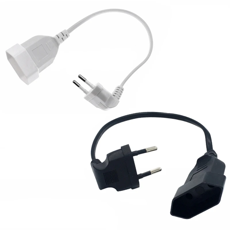 Europea 90 Degree Male Plug To Female Socket Power Extension Cable For ...