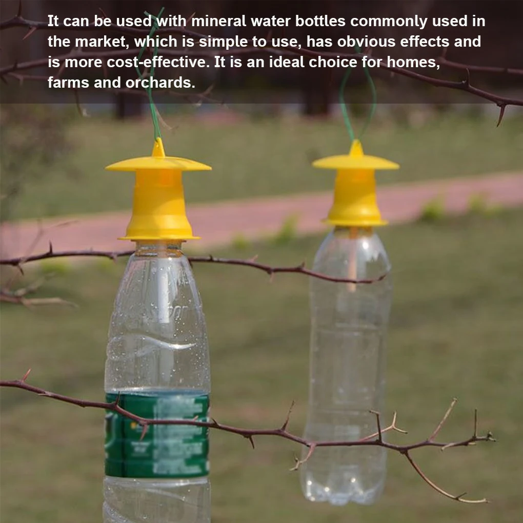 Piège nuisible,Mouche Piège Tueur En Plastique Jaune Drosophila Piège ...