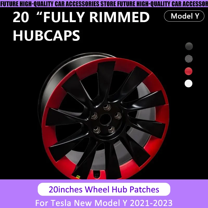 Hub-Cap-Patch-Model-3-20-Inch-Wheel-Protectors-ABS-Hubcap-Stickers-For ...