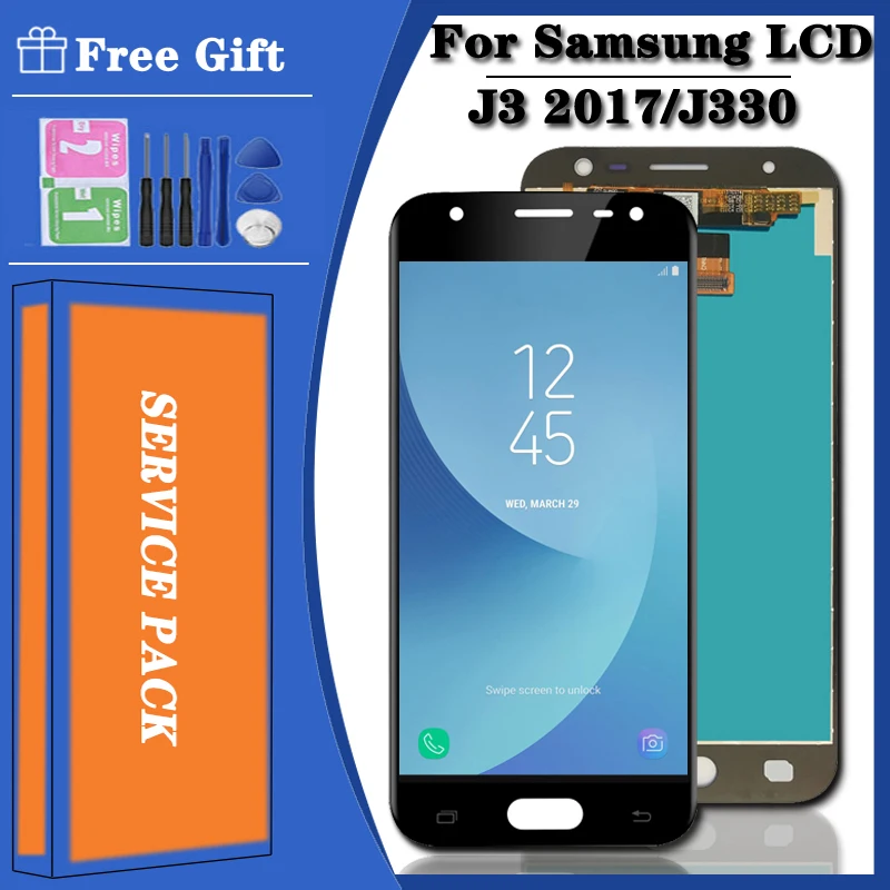Super-AMOLED-IPS-LCD-For-Samsung-J3-2017-J330-Display-J330FN-SM-J330FN ...