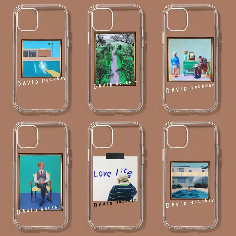 David Hockney Art Painting Phone Case For Iphone 11 12 Mini 13 14 Pro ...