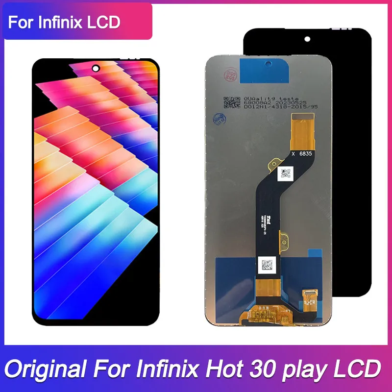 Original-For-Infinix-Hot-30-Play-LCD-Display-X6835-X6835B-screen-Touch ...