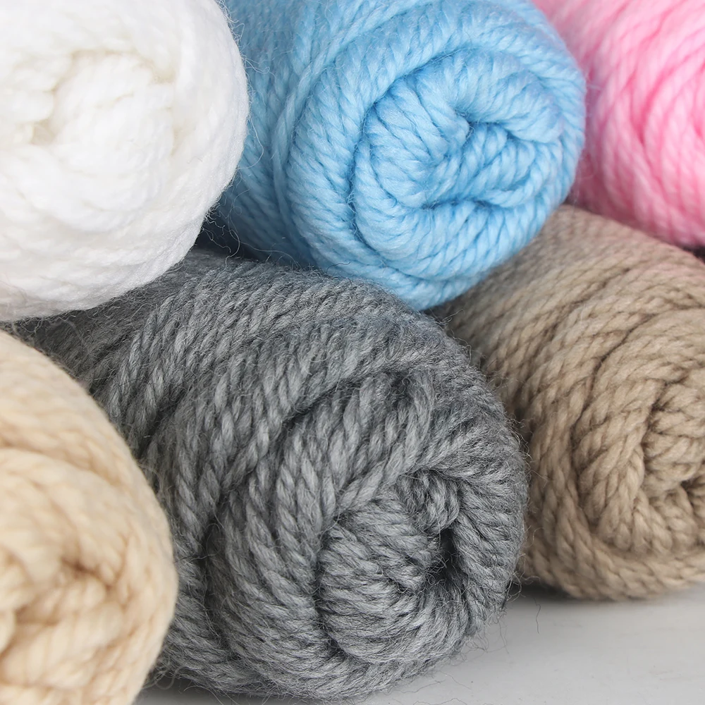 10-Pcs-100g-ball-DIY-Soft-Thick-Wool-Yarn-Yarn-for-baby-Sport-weight ...