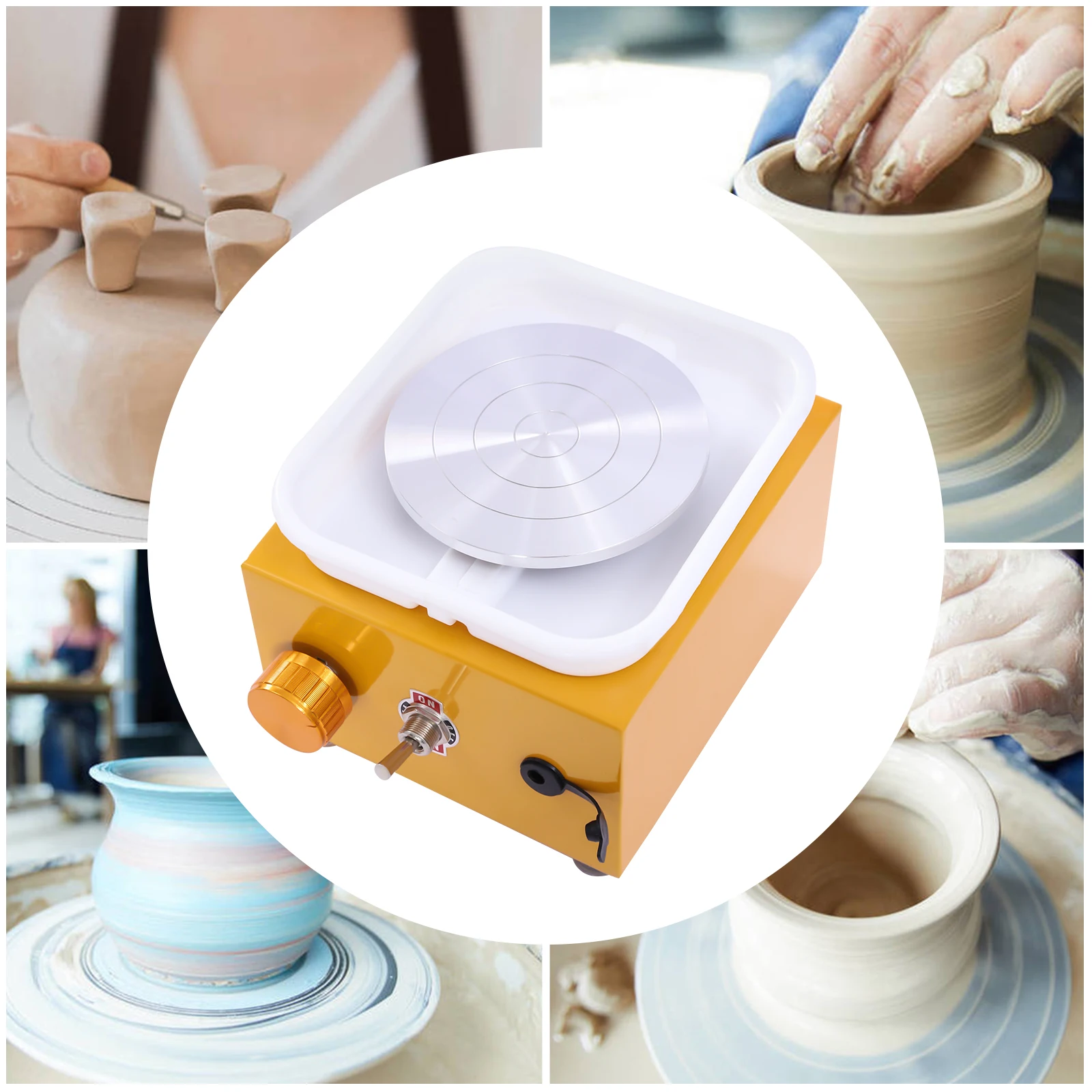 Electric-Pottery-Wheel-Ceramic-Wheel-Machine-Turntable-2000RPM-With ...
