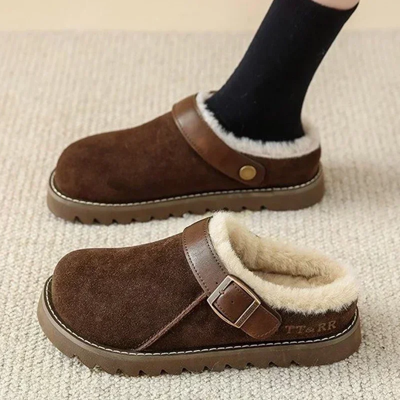 Women-Slippers-Fur-Flats-Short-Plush-Mules-Shoes-New-Women-Platform ...