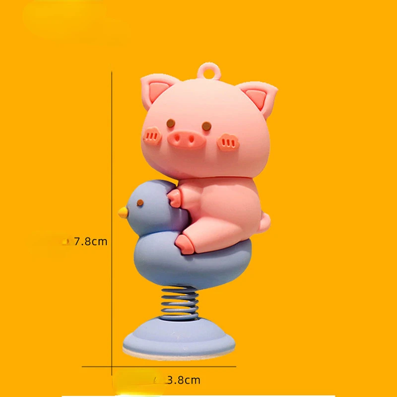 Cochon - Tableau de bord de voiture en PVC, Animal mignon, jouets de ...