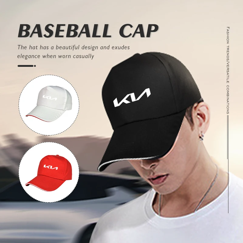 Breathable Cotton Baseball Cap Sweatband Secure Men Women For KIA ...