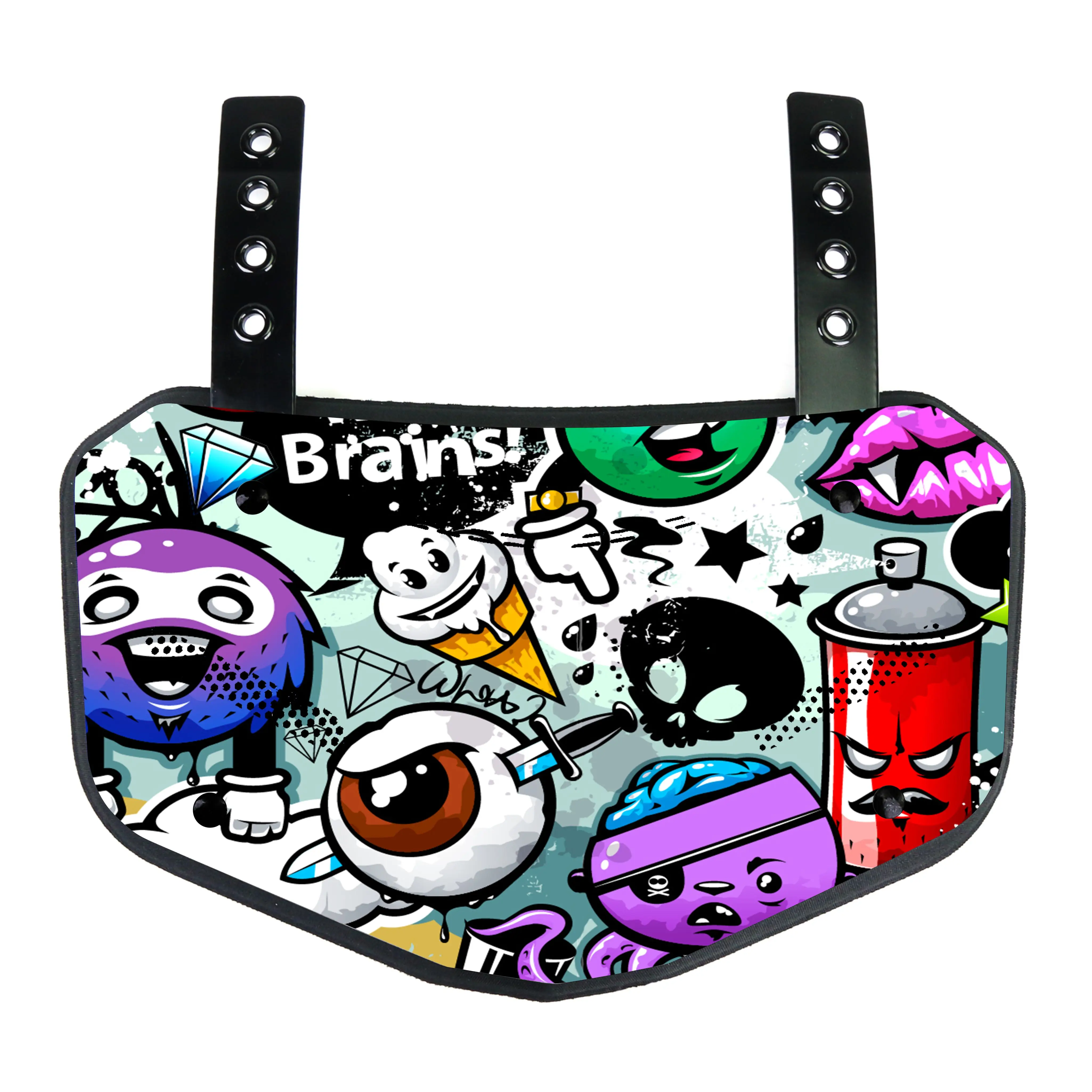 American-Football-Back-Plate-Rear-Protector-Lower-Back-Pads-for ...