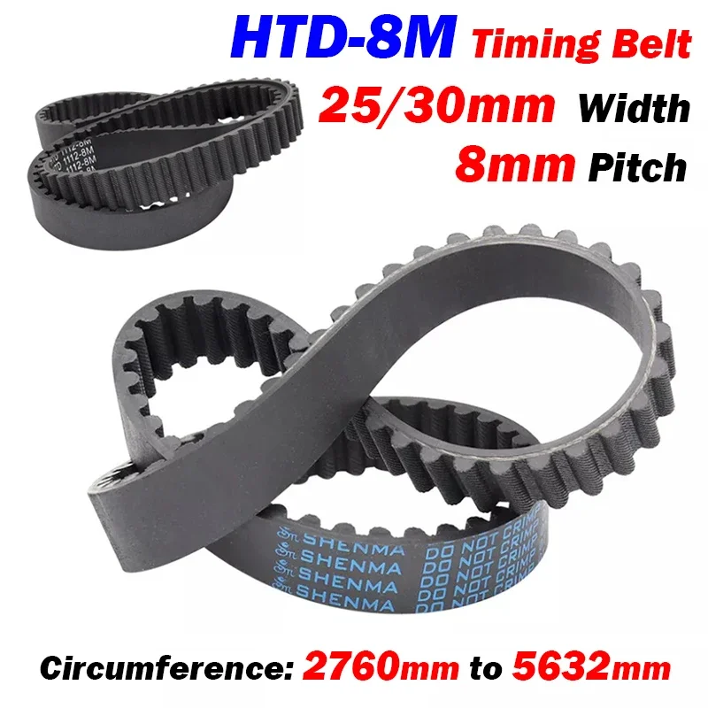 1Pcs-HTD-8M-Rubber-Timing-Belt-Width-25mm-30mm-Closed-Loop-2760mm-to ...