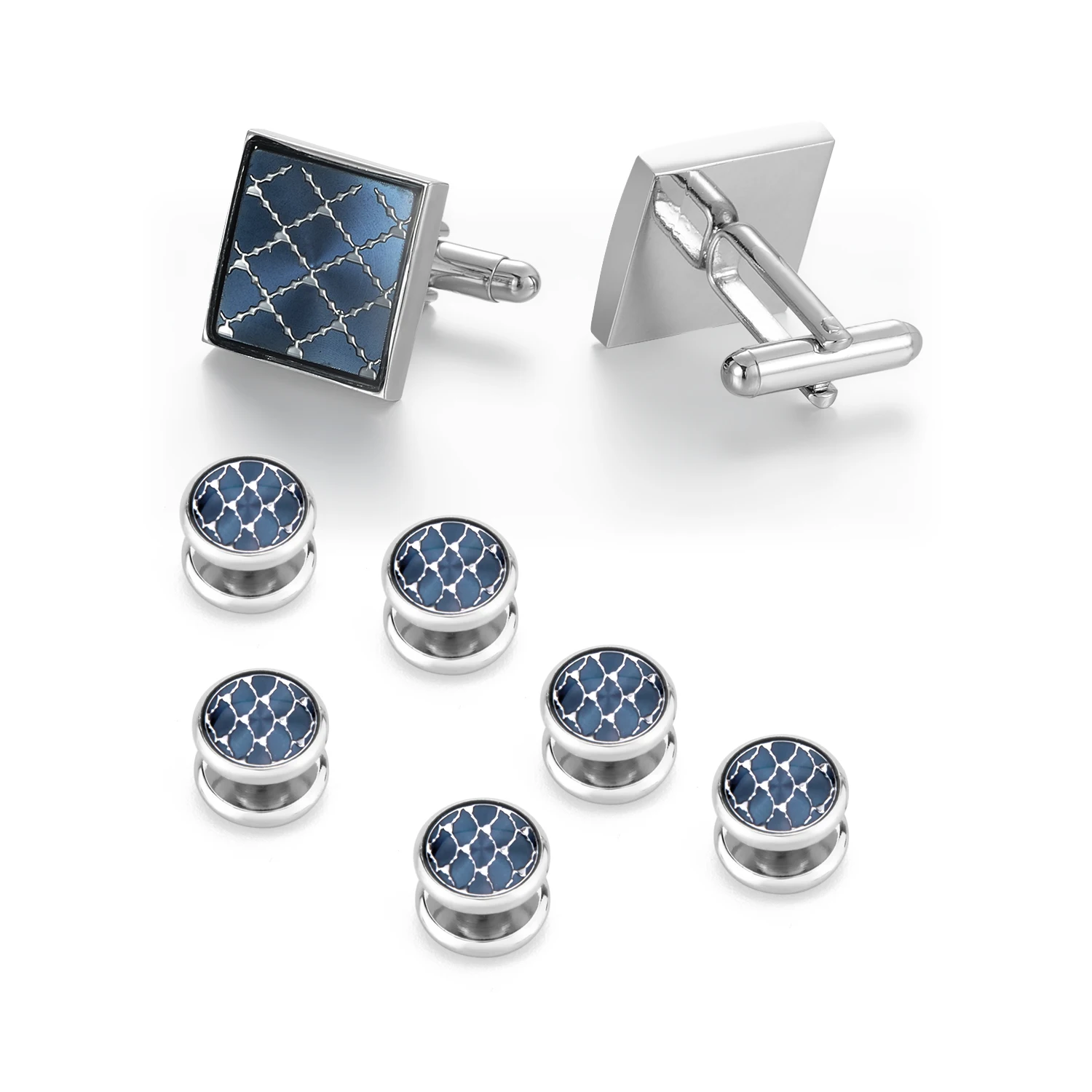 Cufflinks-And-Studs-Set-Shirt-Studs-And-Cufflinks-For-Mens-Classic ...