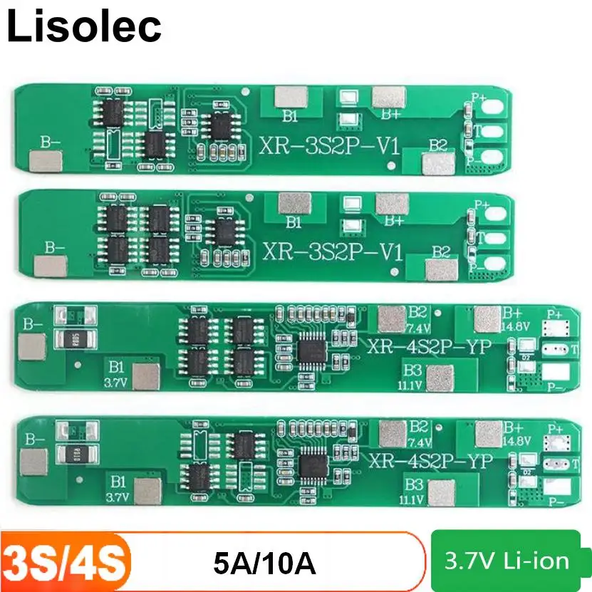 12V-BMS-3S-4S-5A-10A-Protection-Board-3S2P-4S2P-18650-21700-Ternary ...