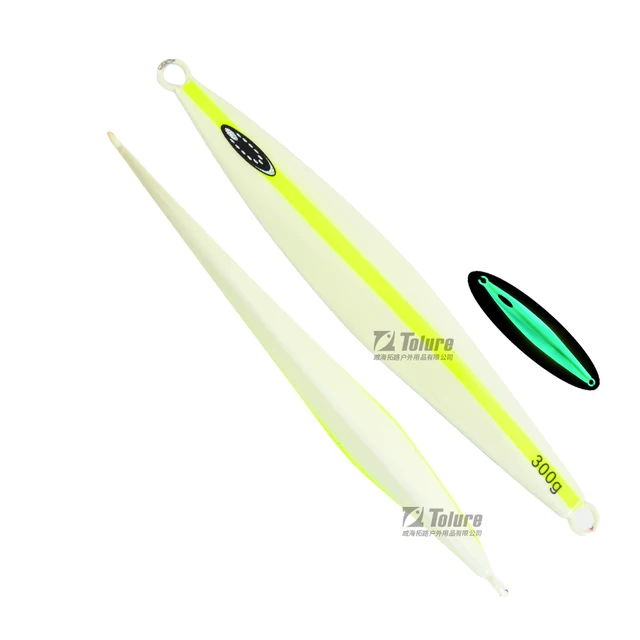 TOLU NEW Slow Sinking Metal Jig 200g 260g 300g Long Casting Slow ...