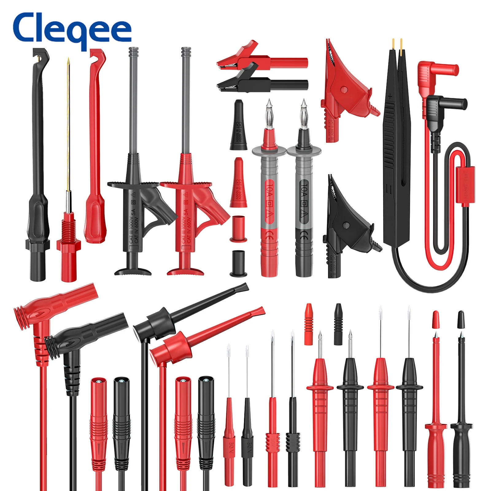 Cleqee-P1925-Silicone-Multimeter-Test-Leads-Kit-Test-Probes-Set ...