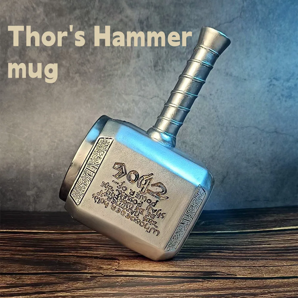 Thor-Hammer-Mug-Norse-Mythology-Mjolnir-3D-Coffee-Cup-450ml-Sculpted ...