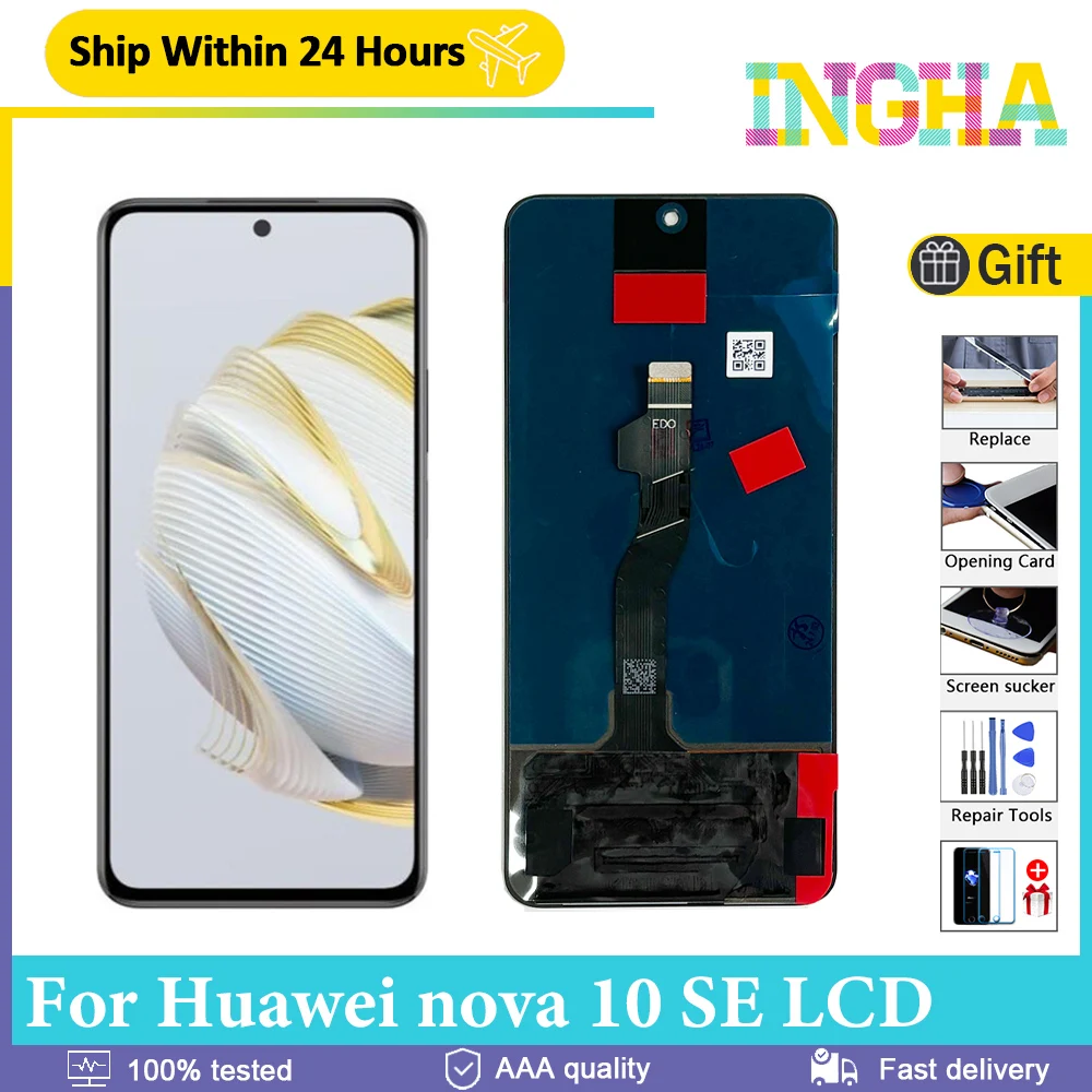 AMOLED-6-67-For-Huawei-nova-10-SE-LCD-Display-BNE-LX1-BNE-LX3-Touch ...