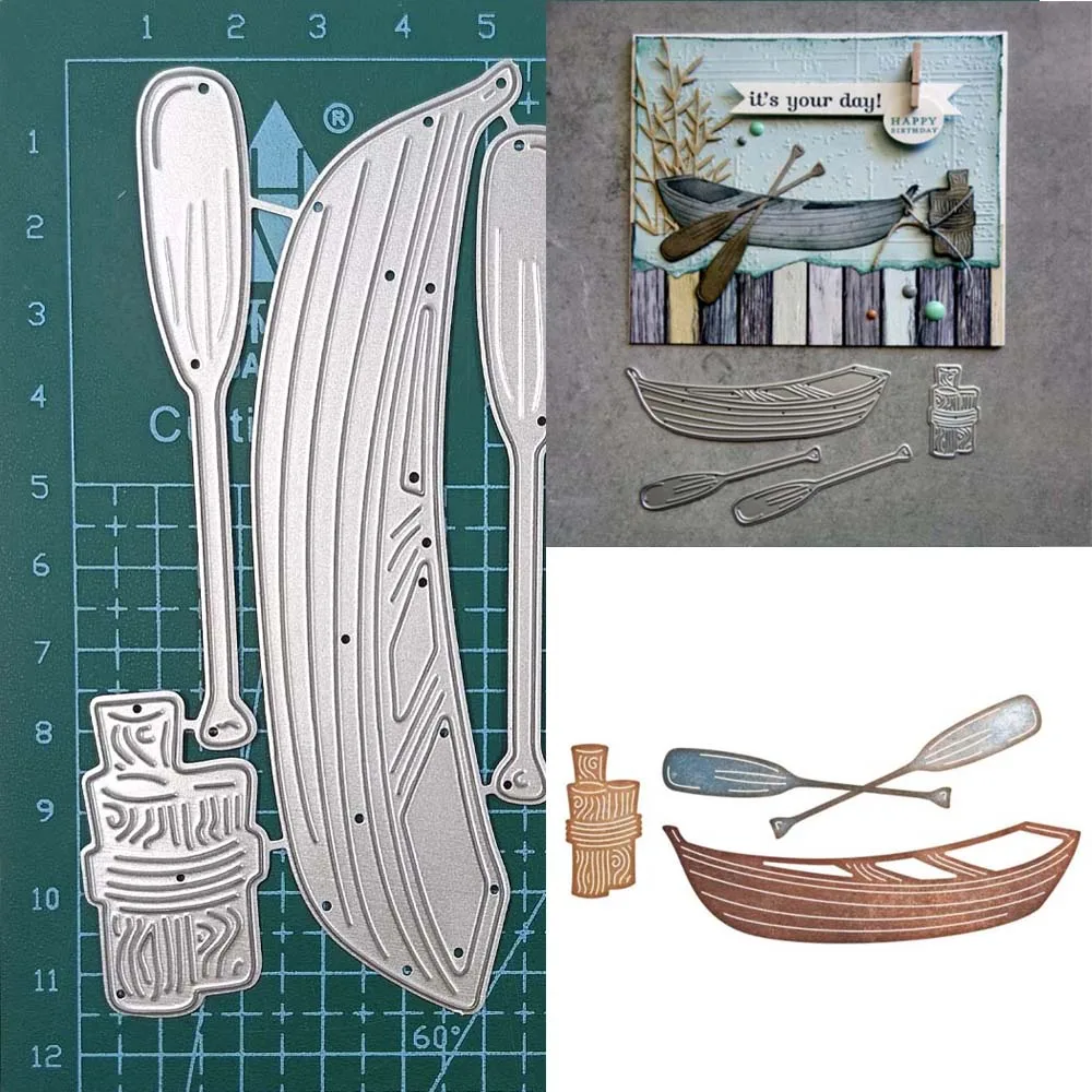 Boat-Rowboat-Paddle-Metal-Cutting-Dies-Stencils-DIY-Scrapbooking ...