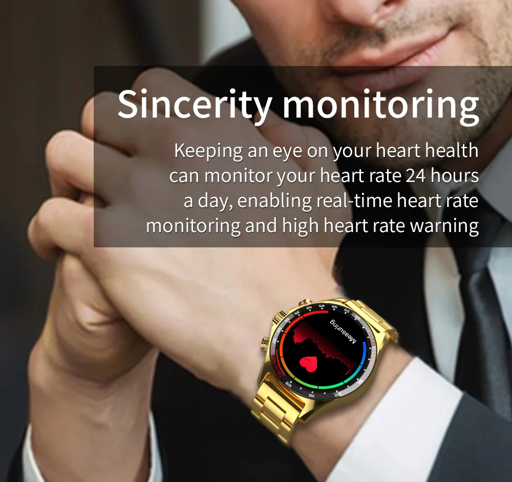 SK27 Business Smart Watch Men 1.58inch Bluetooth Call Compass NFC ...