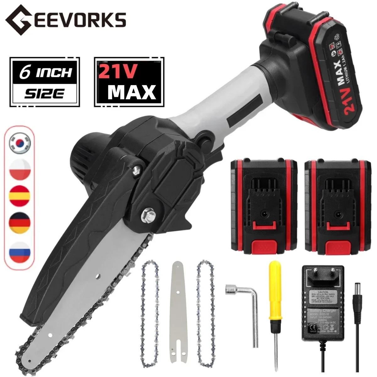 Geevorks-Recarreg-vel-Handheld-El-trica-Chainsaw-Mini-Serra-De-Poda ...