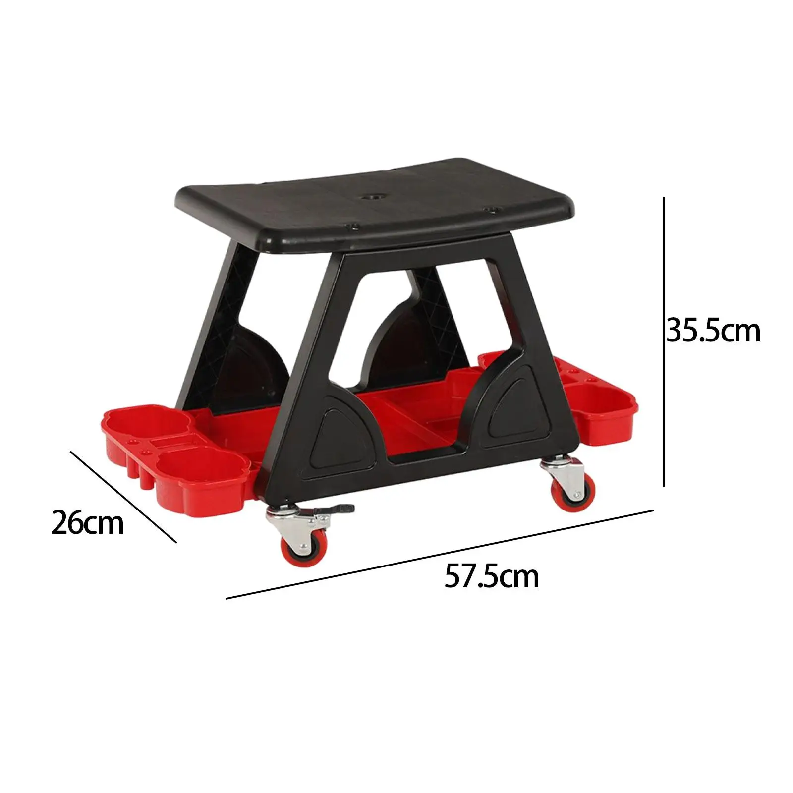 Garage Shop Creepers with Tools Organizer Tray Mechanic Stool for Car ...