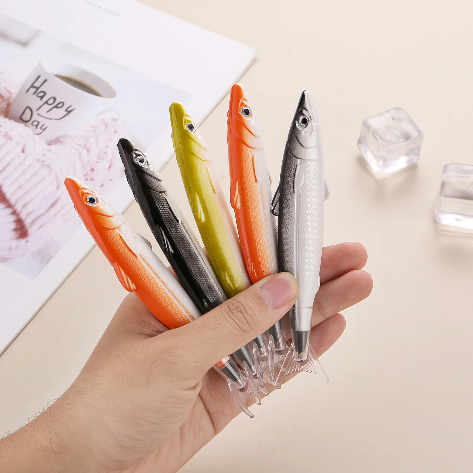 2Pcs Ocean Fish Ballpoint Pen 0.5mm Fashion Creative Funny Gel Pen ...