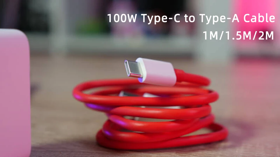 Chargeur d'origine Oneplus smile vooc 100W type-a,adaptateur secteur EU ...