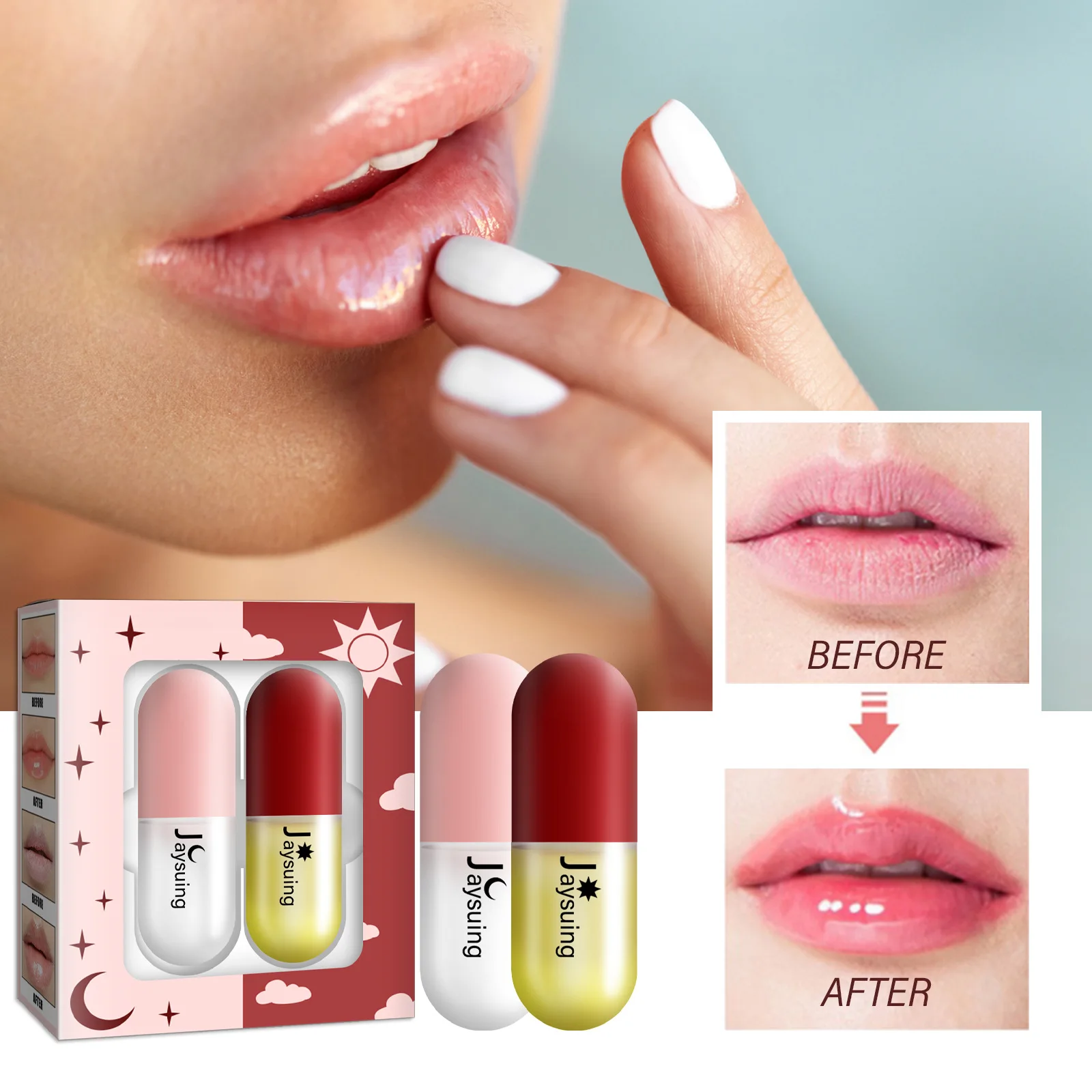 Bálsamo labial hidratante para mujer y niña, reparador de labios secos ...