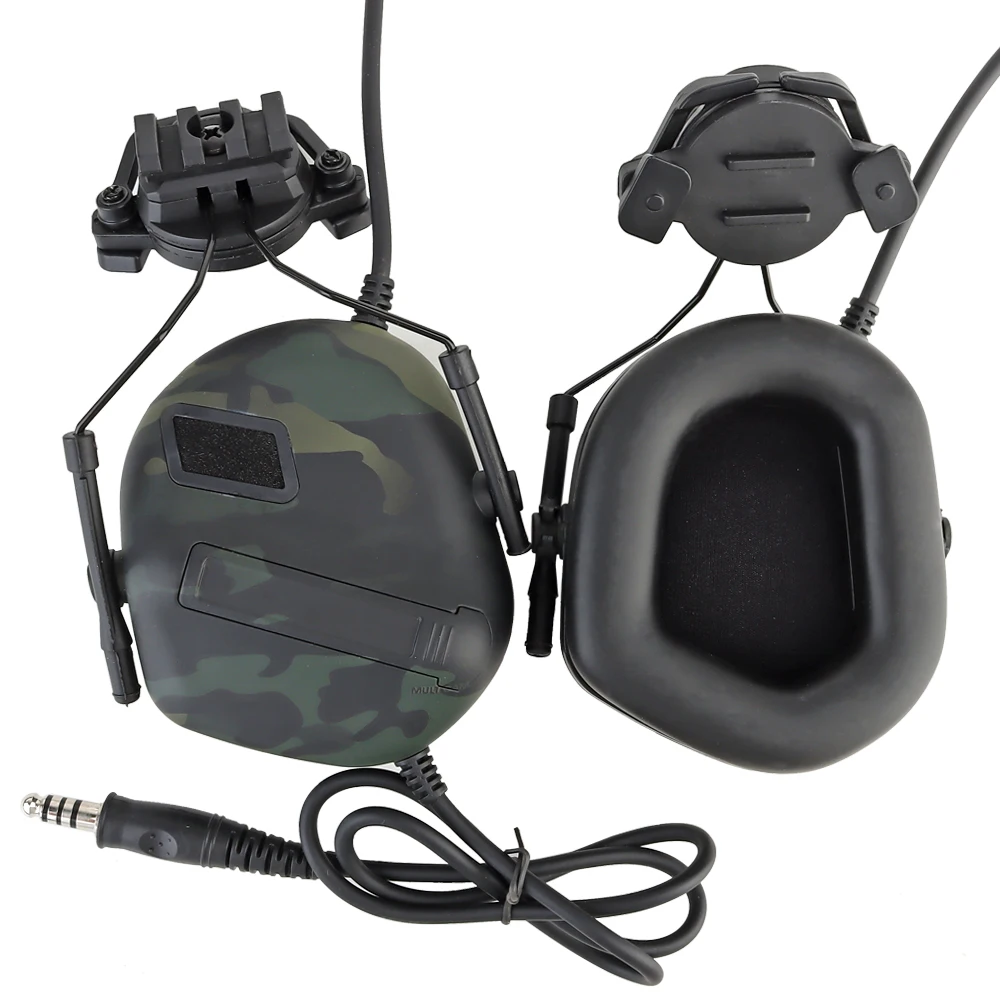 Tactical-Helmet-Headset-Noise-Reduction-Sound-Pickup-Shooting-Hearing-Protection-Earmuffs ...