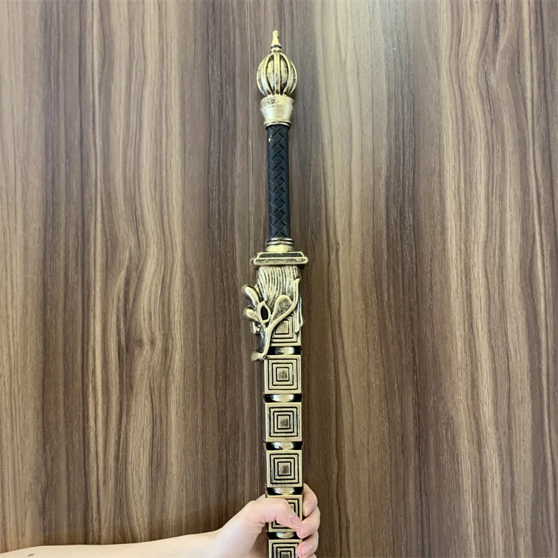 WW 1:1 Chinese Tang Dynasty Qin Qiong Golden Dragon Mace Sword Knife ...
