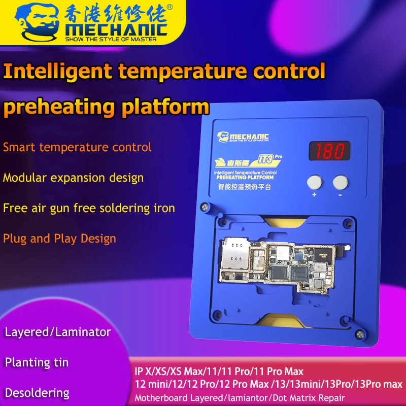MECHANIC-iT3-PRO-Intelligent-Temperature-Control-Preheating-Platform-For-iPhone-X-14-15-Pro-Max ...