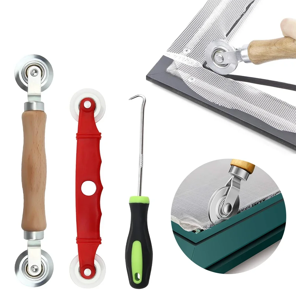 Window-Screen-Press-Wheel-Manual-Crank-Spline-Roller-Door-and-Window ...