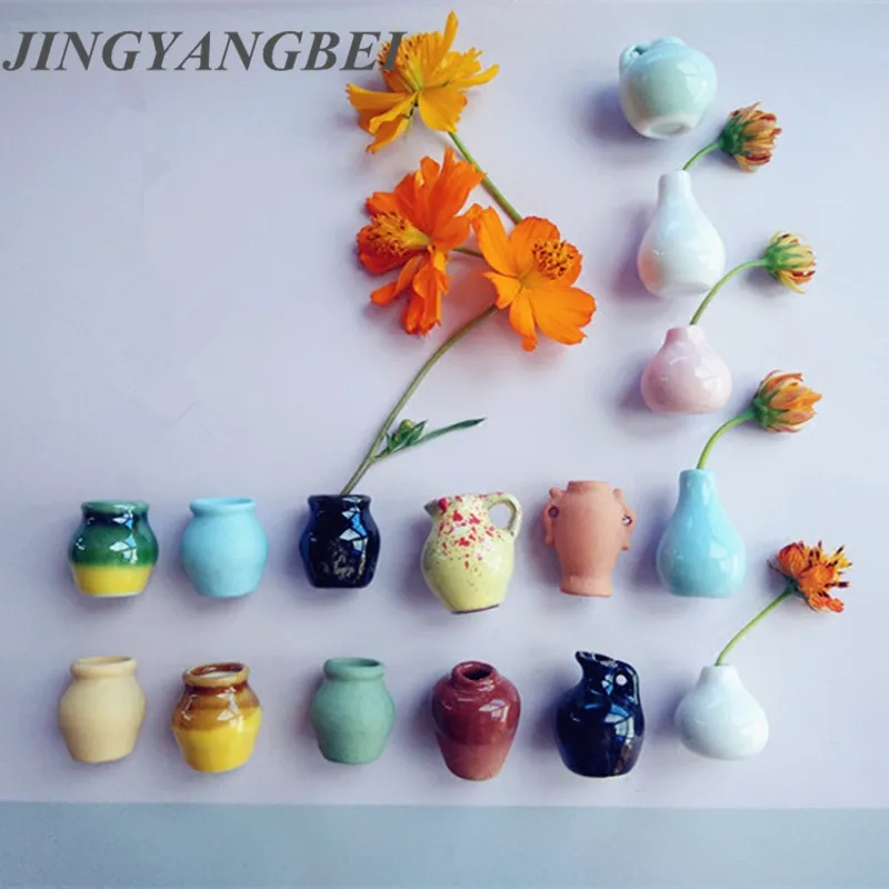 Mini-Ceramics-Vase-Fridge-Magnet-DIY-Porcelain-pottle-Refrigerator ...