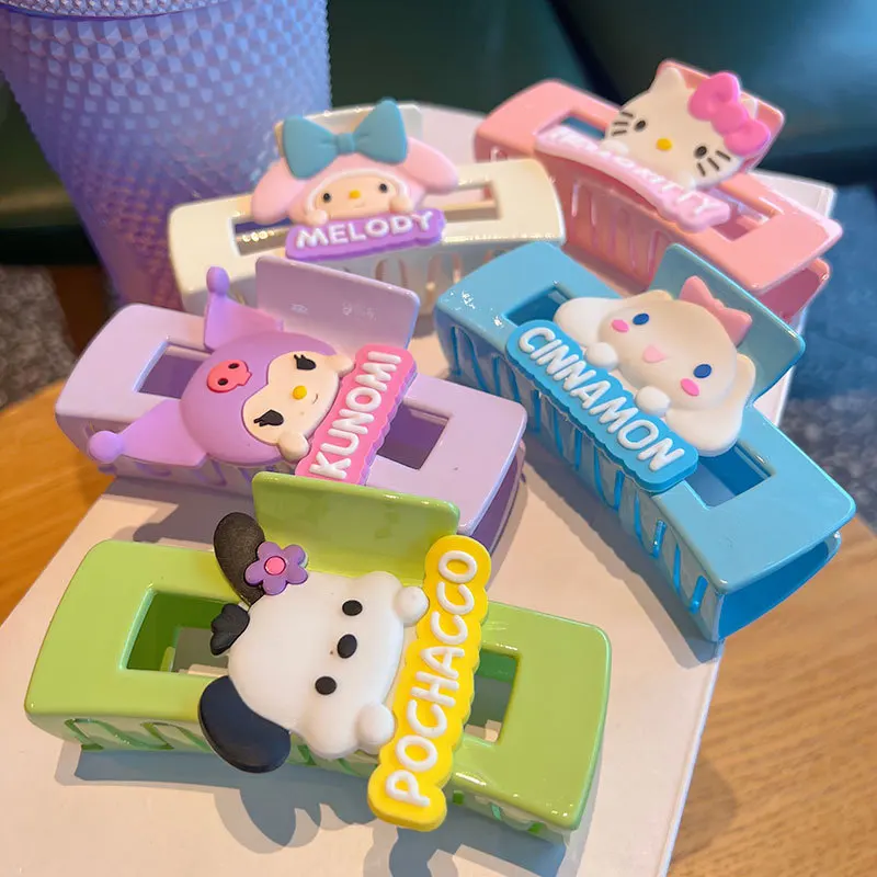New-Kawaii-Sanrio-Hello-Kitty-Kuromi-Hairpin-Stuff-Cartoon-Large-Size ...