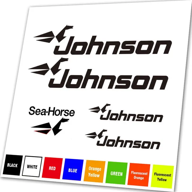 Johnson Boat Motor Logo Boat Outboard Motor, Johnson Sea Horse 3,
