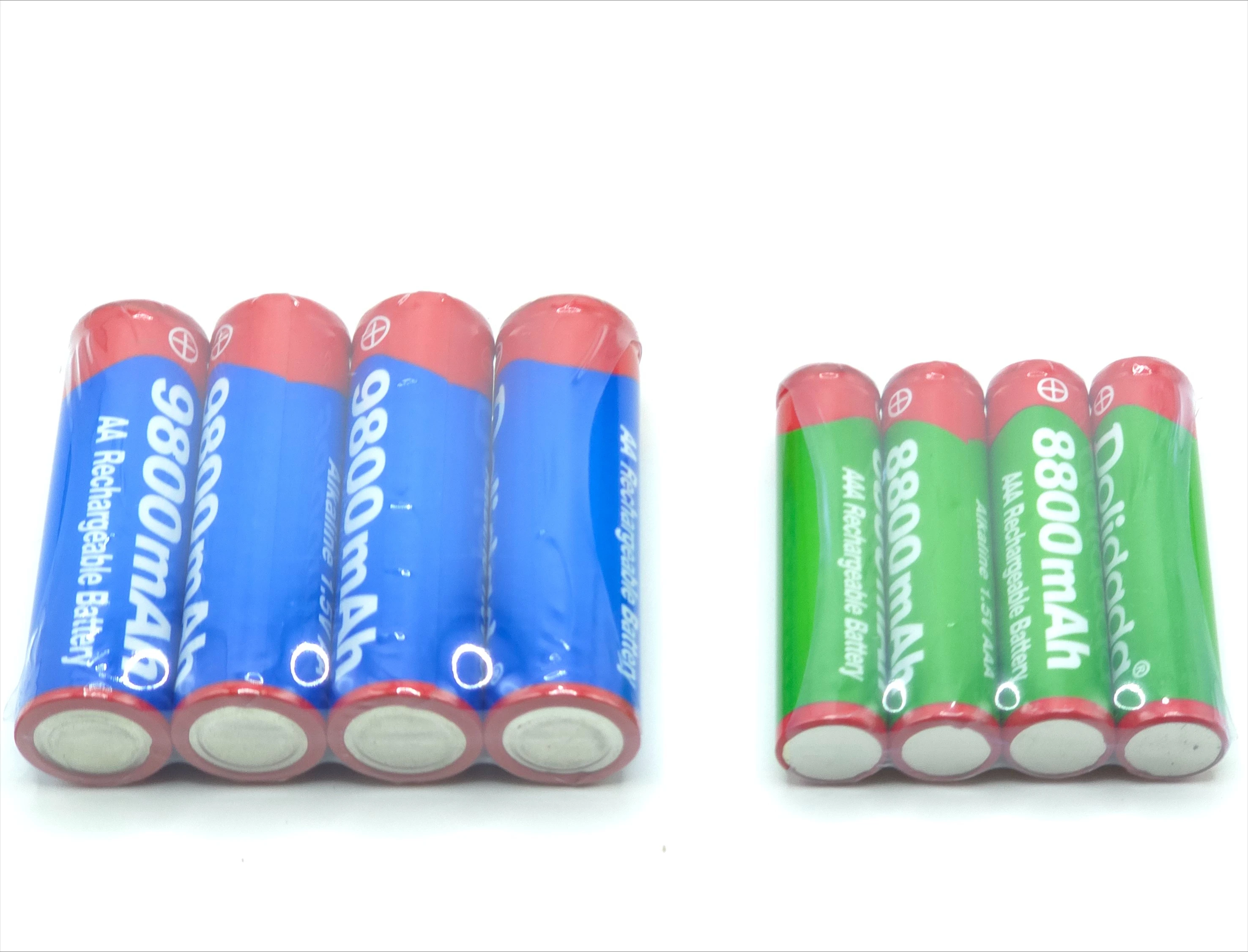 AA AAA Ultra High Capacity Rechargeable Alkaline Battery 1.5V 9800 ...