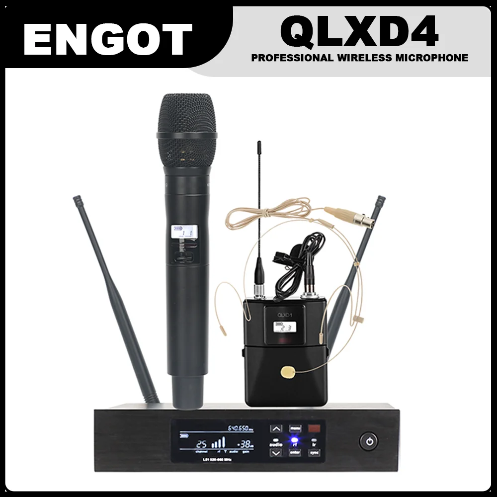 Professional QLXD4 QLXD KSM9 BETA beta 87 QLXD QLXD24 Wireless Microphone System Handheld Mic ...