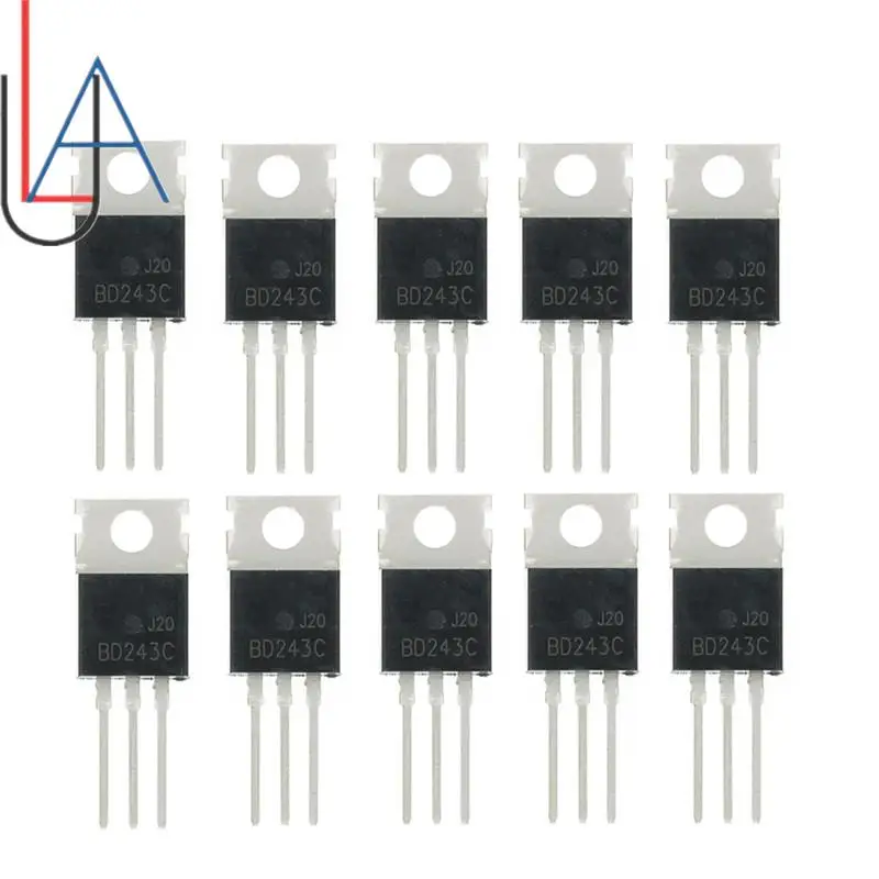 10PCS-BD241C-TO-220-BD241-BD240C-BD242C-BD243C-BD244C-BDX53C-BDX54C ...