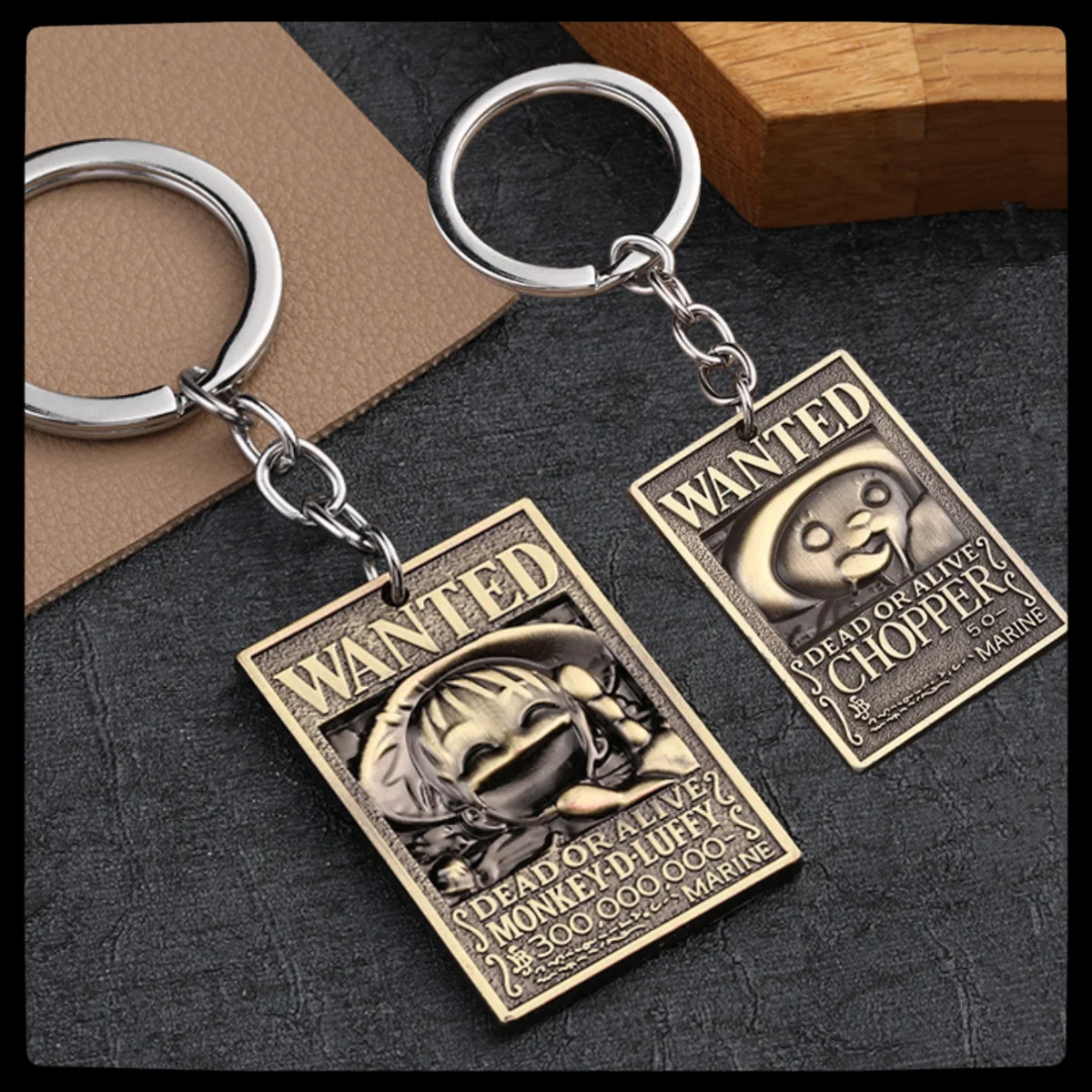Japanese one piece anime peripheral doll keychain cartoon metal bag ...